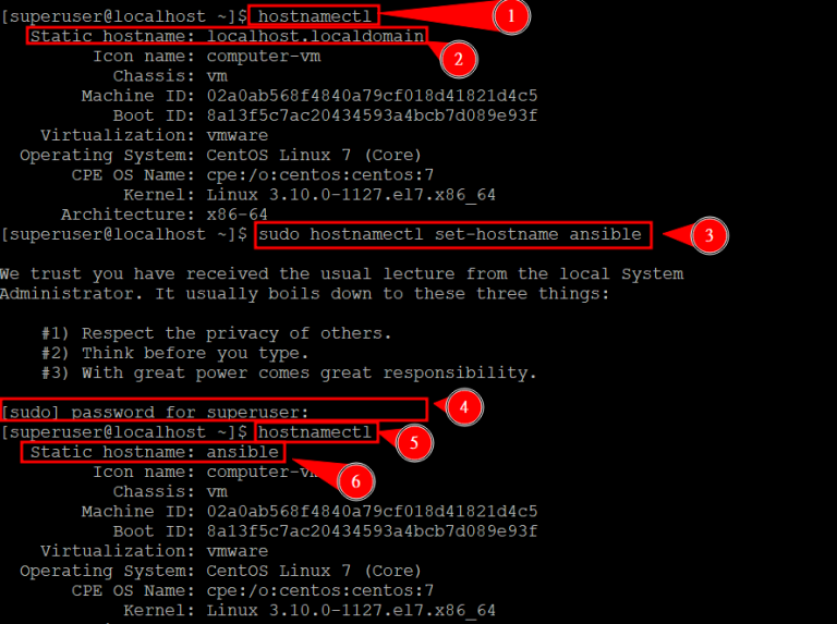 Change hostname on Centos (CLI) – Andy's Tech and Security Blog