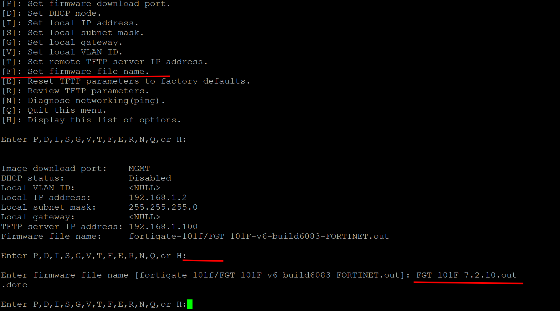 Formatting and loading FortiGate firmware image using TFTP – Andy's ...