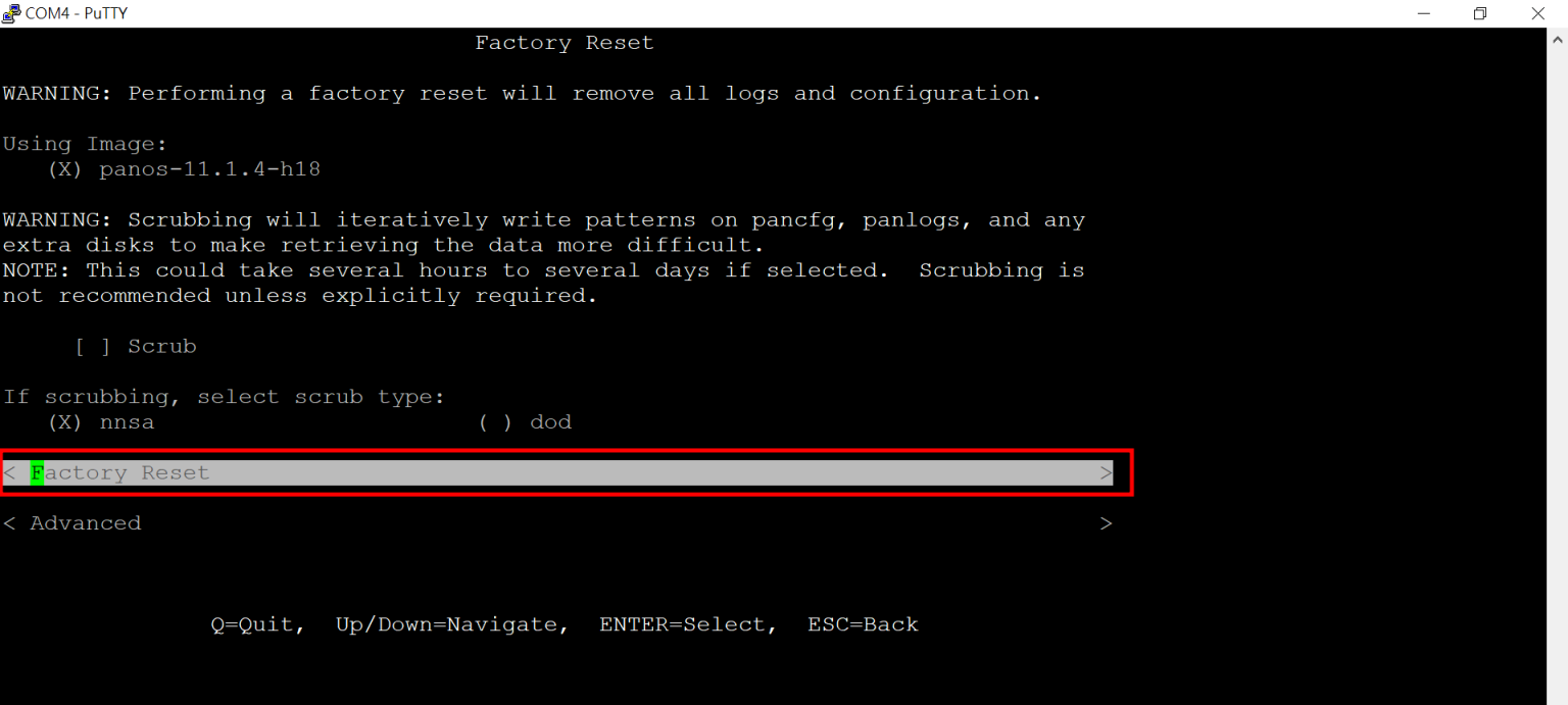 Factory Reset Palo Alto Firewall without admin password – Andy's Tech ...